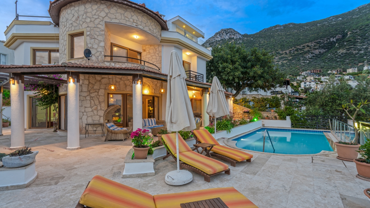 Villa Panorama Riviera. Kalkan Deniz Manzaralı Villa